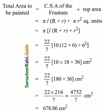 Samacheer Kalvi 10th Maths Guide Chapter 7 Mensuration Ex 7.1 ...